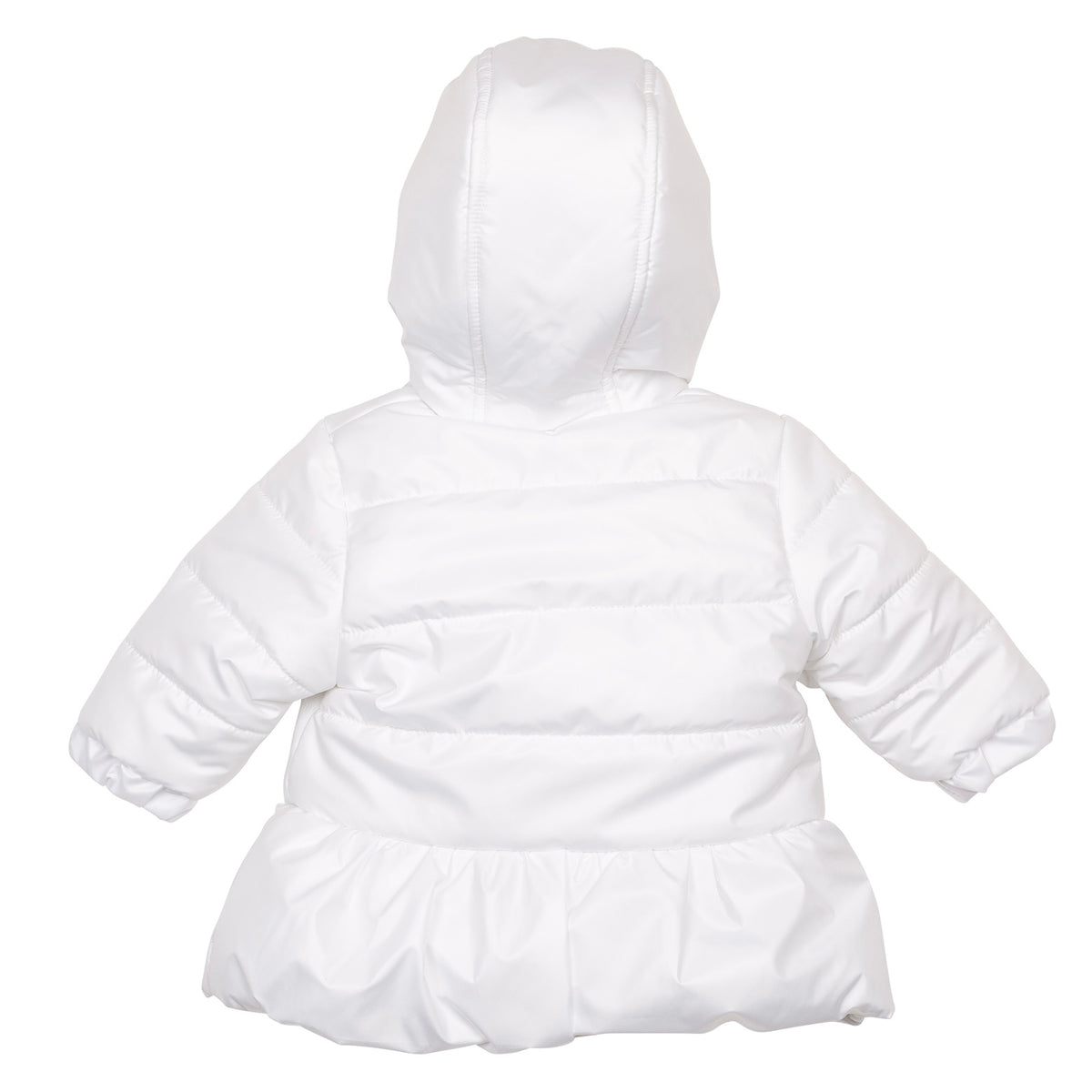 Mintini | Girls White Padded Coat with Hood | Kids Winter Coats – Adora ...