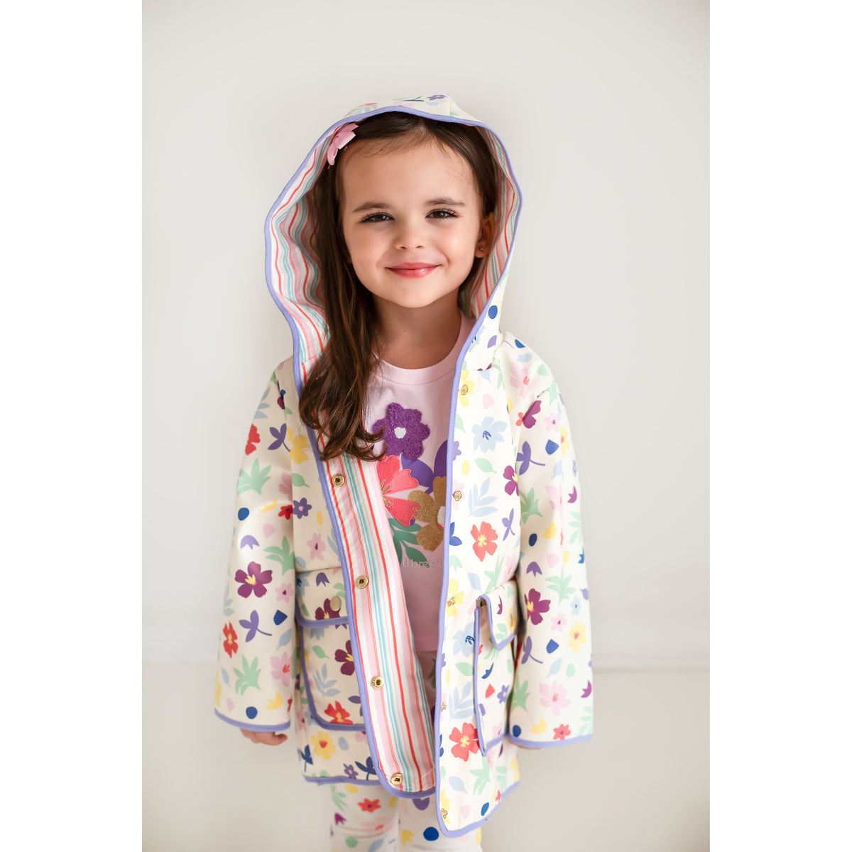 CATAMINI | Girls Multi Coloured Flower Raincoat | Designer Kids – Adora ...